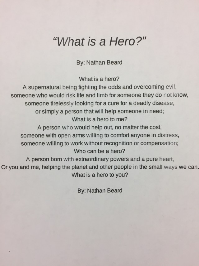 Poetry Lessons: Hero Poems, “Heroes Around Me” | kidsbook friends